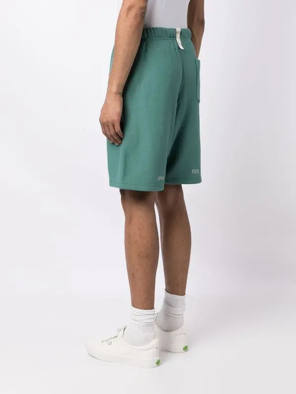 ADVISORY BOARD CRYSTALS Logo-embroidered Track Shorts - Green