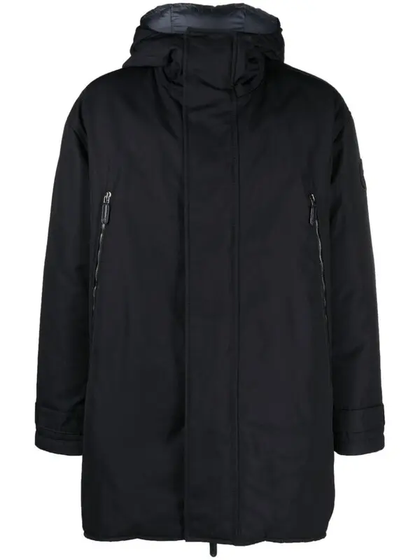 Giorgio Armani Logo-embroidered Padded Coat