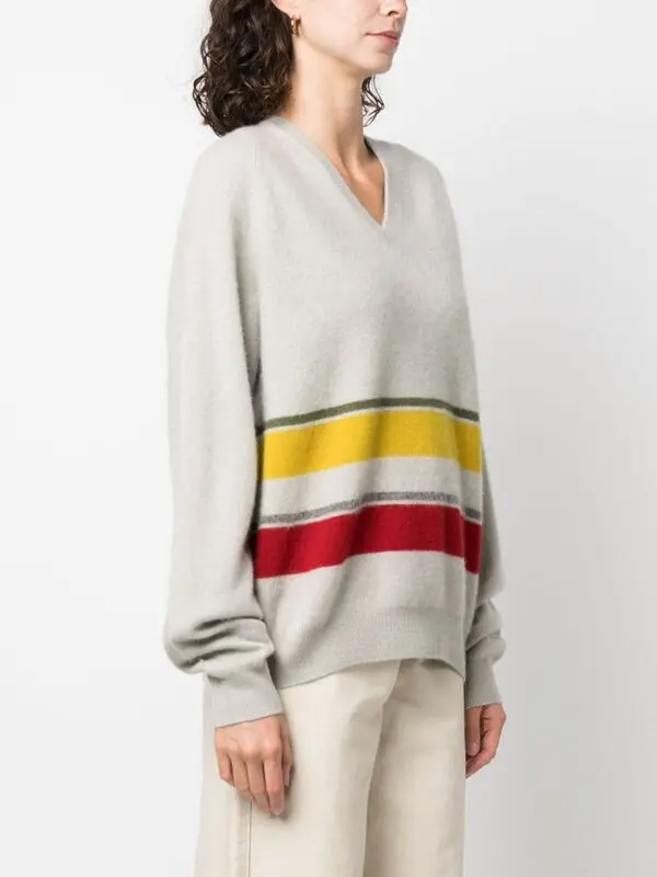 Frenckenberger Striped Cashmere Jumper