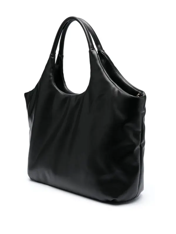 Moschino Padded Logo Plaque Tote Bag
