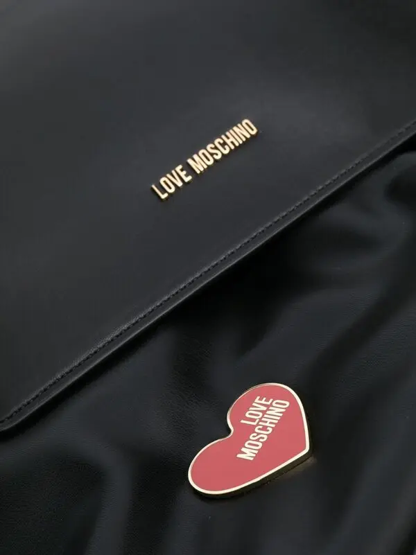 Moschino Padded Logo Plaque Tote Bag