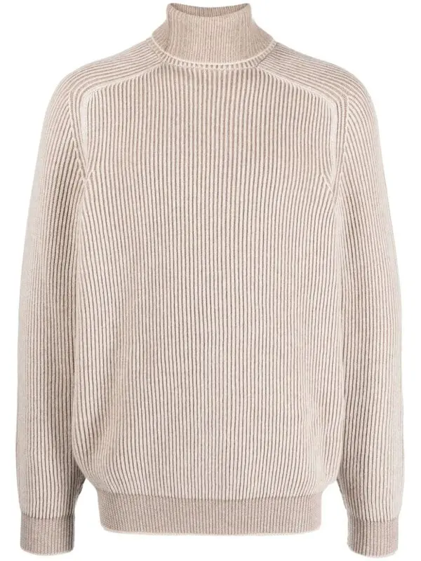 Sease Roll-neck Cashmere Jumper - Neutrals