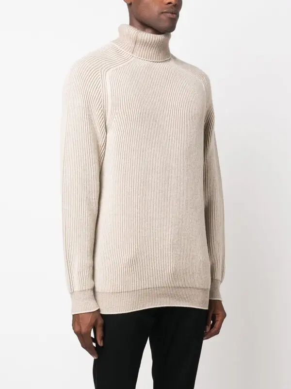 Sease Roll-neck Cashmere Jumper - Neutrals