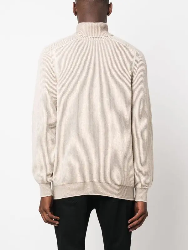 Sease Roll-neck Cashmere Jumper - Neutrals