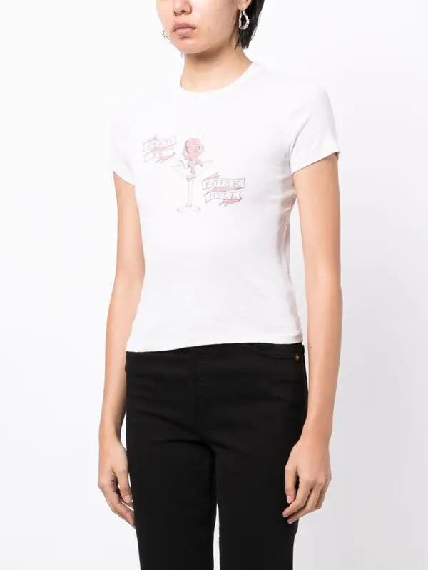 RE/DONE Graphic-print Cotton T-shirt