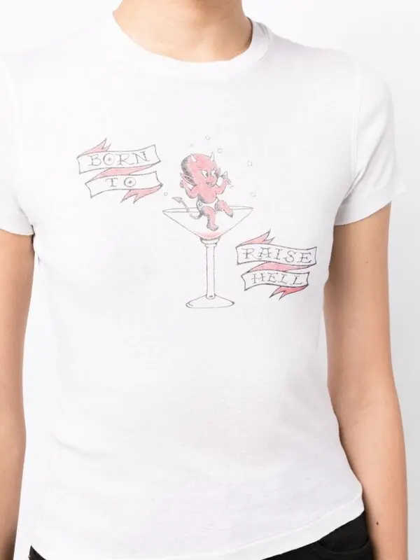 RE/DONE Graphic-print Cotton T-shirt