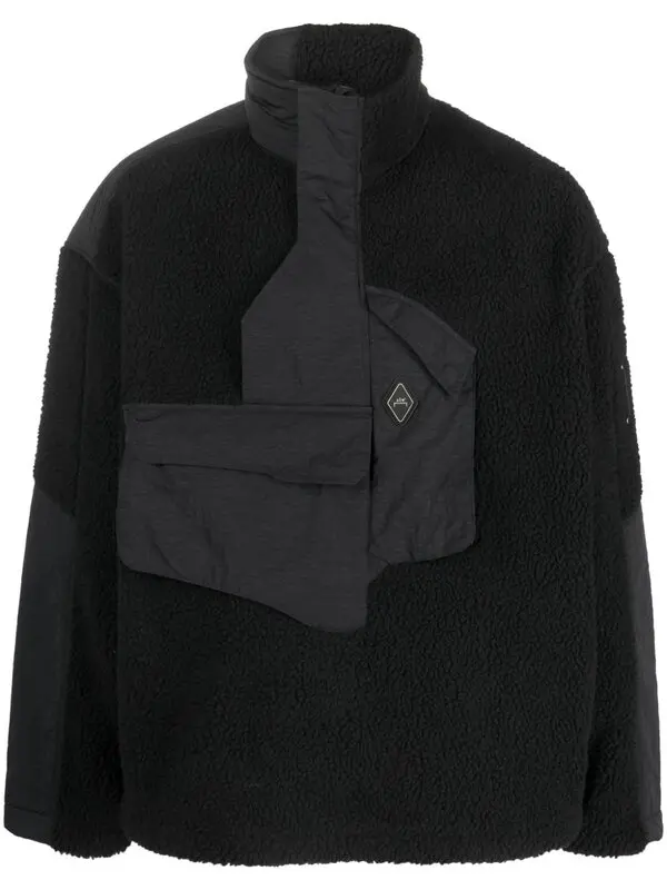 A-COLD-WALL* Bonded Axis Panelled Fleece Jacket - Black
