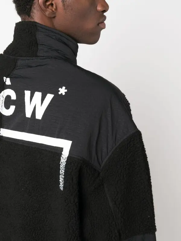 A-COLD-WALL* Bonded Axis Panelled Fleece Jacket - Black