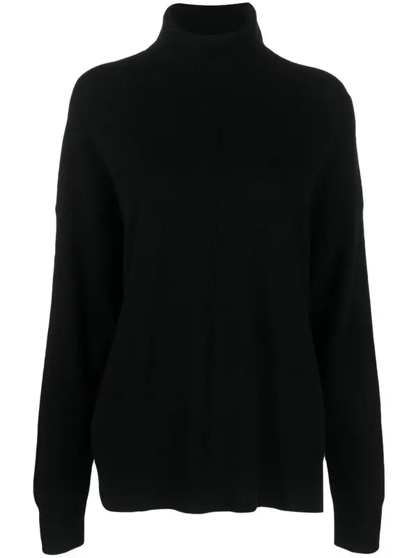 Chinti & Parker High-neck Knit Jumper - Black