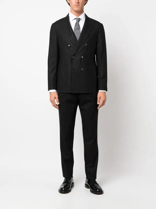 Brunello Cucinelli Virgin Wool Pinstripe Suit