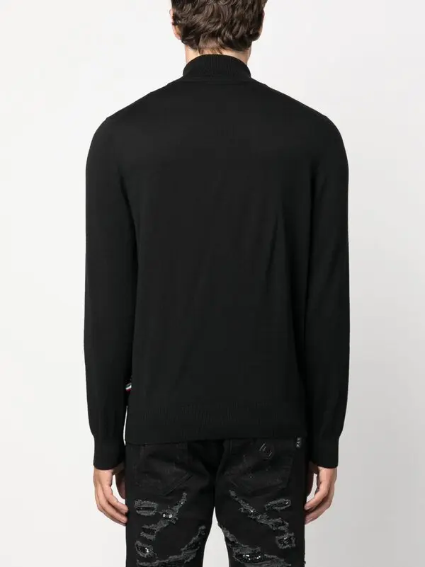 Philipp Plein Roll-neck Merino Wool Jumper