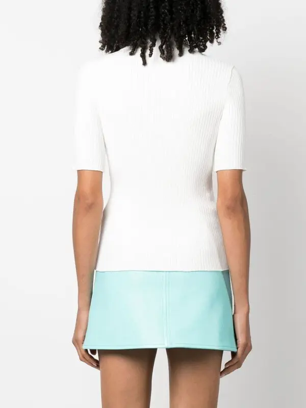 COURREGES Ribbed Knit Shirt