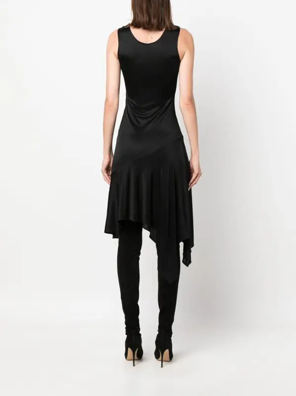 Bally Logo-plaque Asymmetric Midi Dress