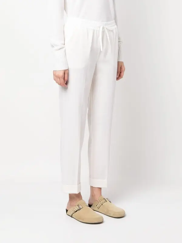P.a.r.o.s.h Tapered Drawstring Trousers - Neutrals