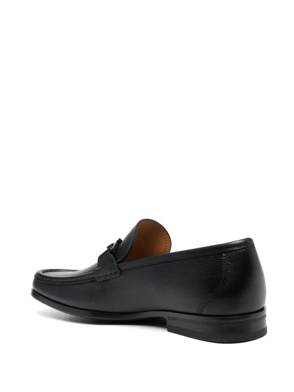 FERRAGAMO Almond-toe Leather Loafers