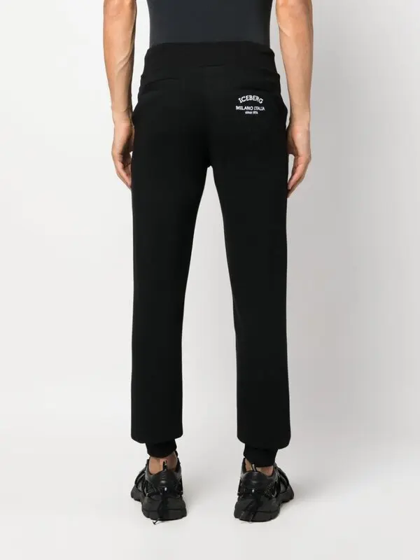 Iceberg Logo-embroidered Drawstring Track Pants