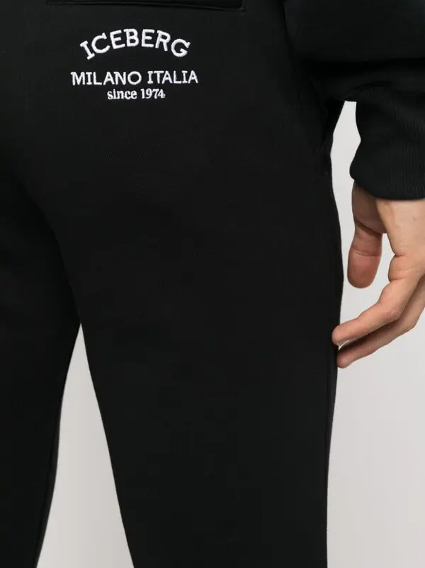 Iceberg Logo-embroidered Drawstring Track Pants