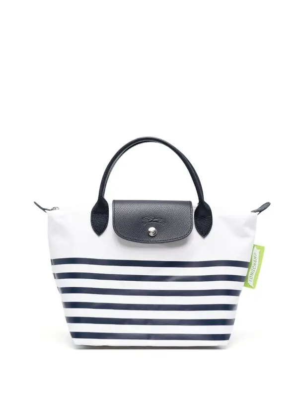 Longchamp Small Le Pliage Striped Tote Bag