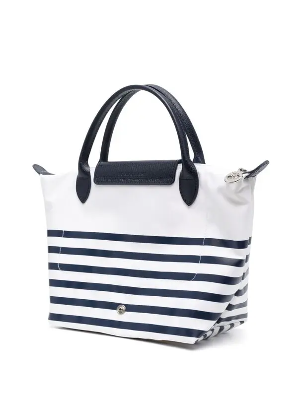 Longchamp Small Le Pliage Striped Tote Bag