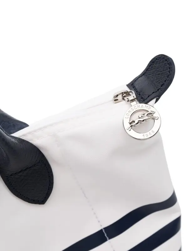 Longchamp Small Le Pliage Striped Tote Bag