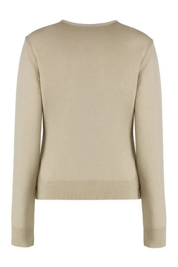 Moncler Padded Front Panel Cardigan - Beige