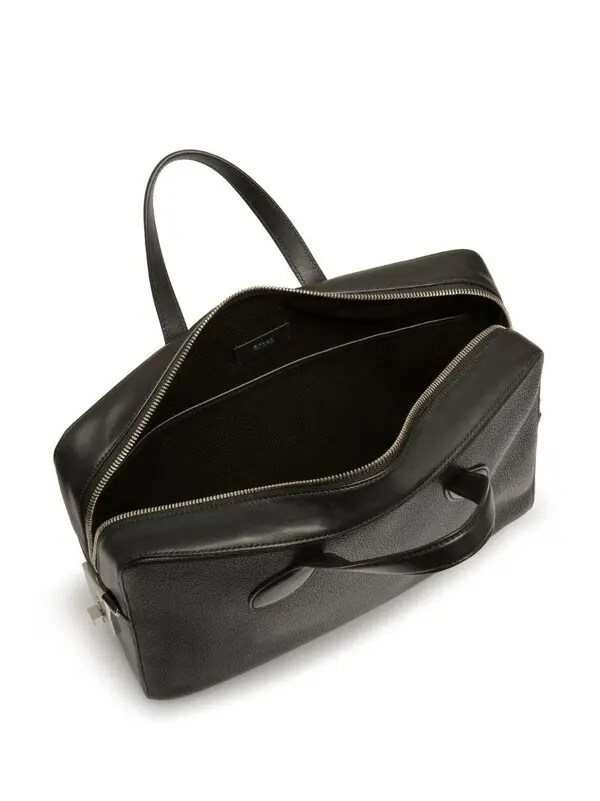 Bally Leather Laptop Bag With Combination Lock - Black | Editorialist
