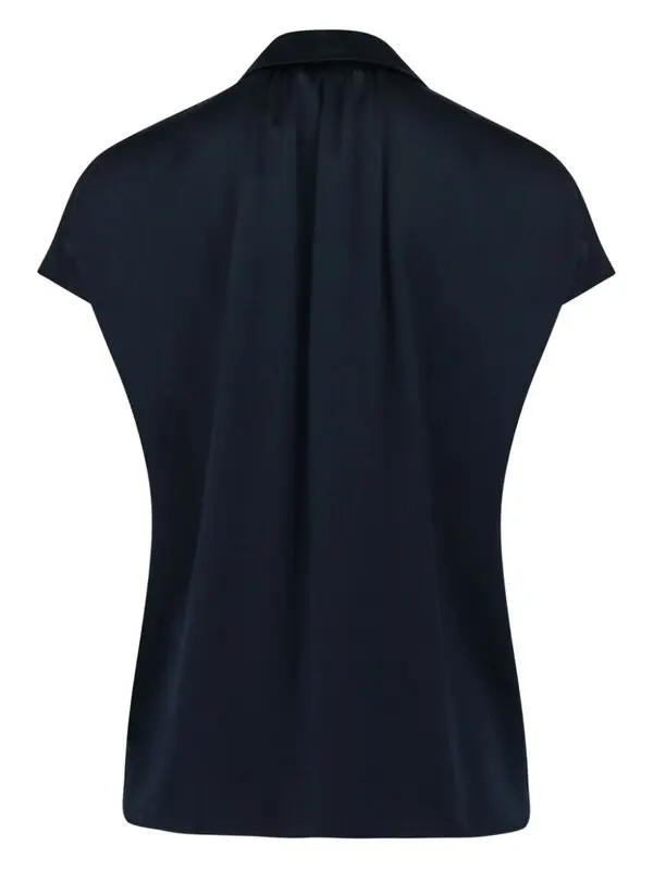 Vince Short-sleeve Silk Shirt