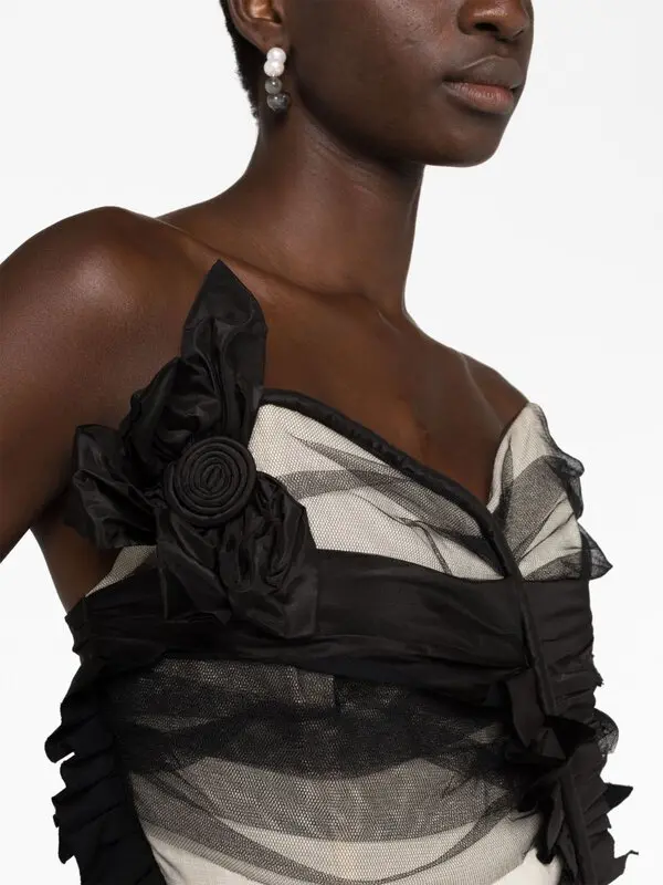 MAISON MARGIELA Décortiqué Corset-style Tulle Dress