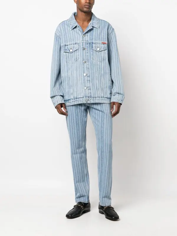 Martine Rose Striped Denim Jacket
