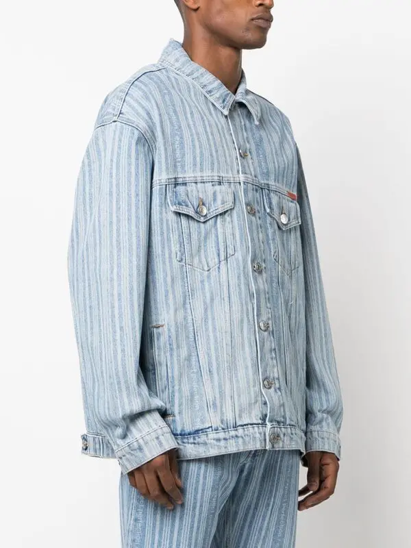 Martine Rose Striped Denim Jacket