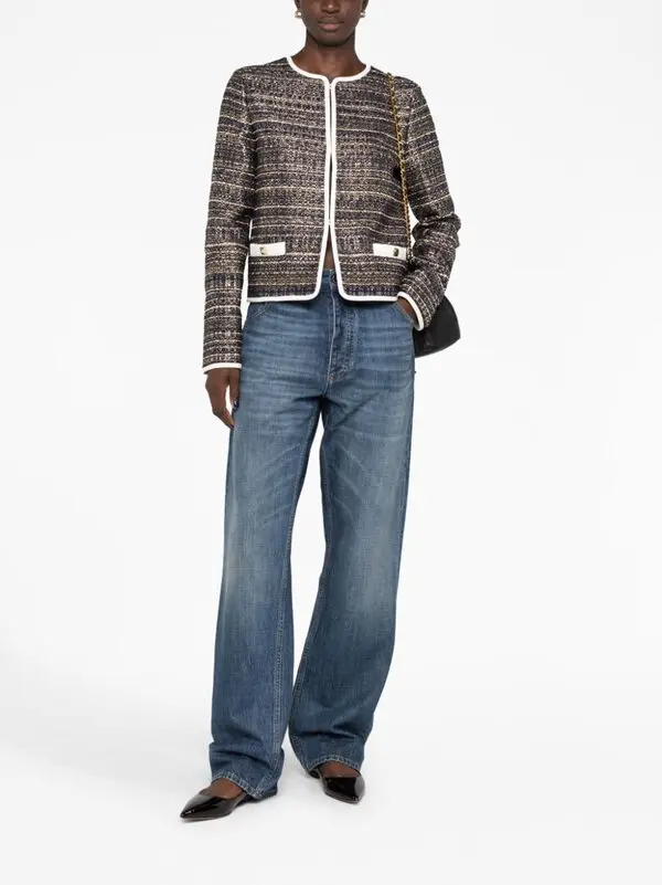 Valentino Garavani Tweed Party Long-sleeve Jacket