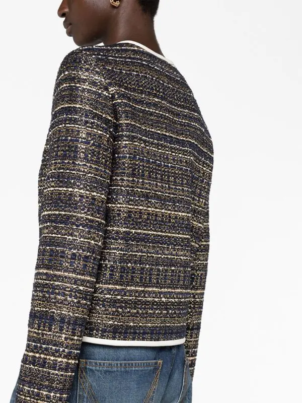 Valentino Garavani Tweed Party Long-sleeve Jacket