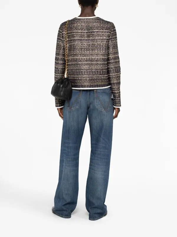 Valentino Garavani Tweed Party Long-sleeve Jacket