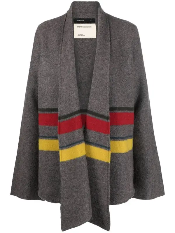 Frenckenberger Stripe-print Cashmere Cardigan