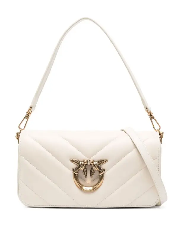 Pinko Love Birds Quilted Leather Bag