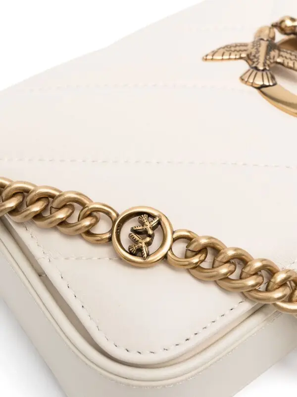 Pinko Love Birds Quilted Leather Bag