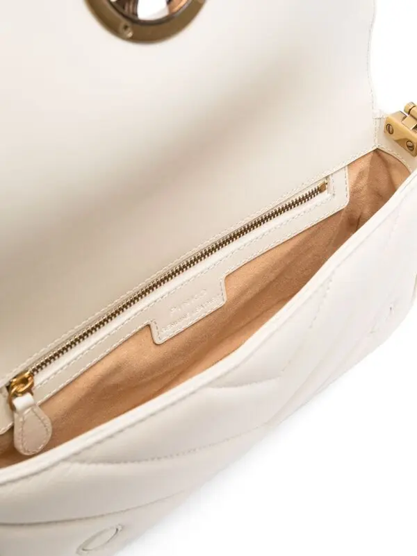 Pinko Love Birds Quilted Leather Bag
