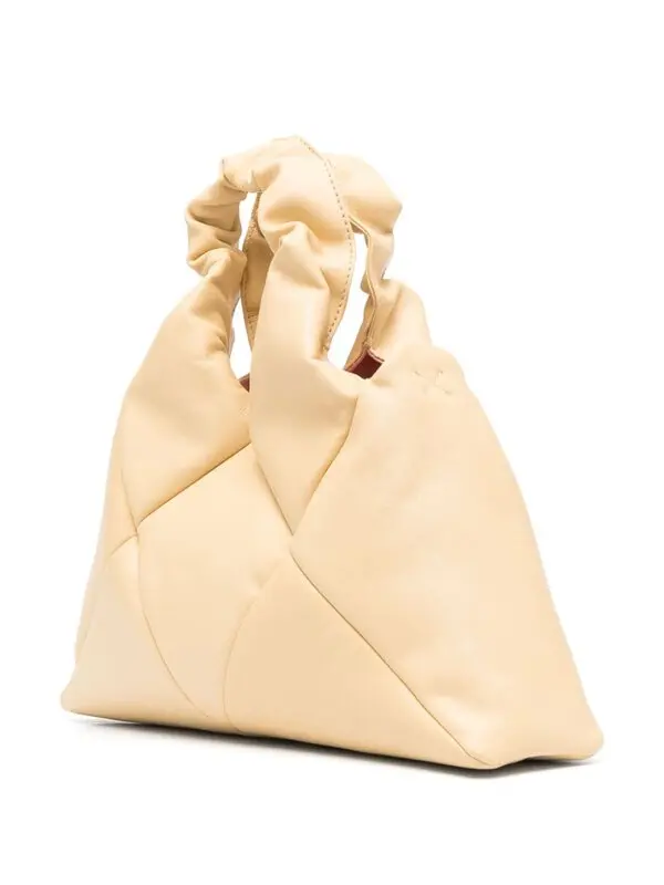 RECO Didi Quilted Leather Tote Bag - Yellow