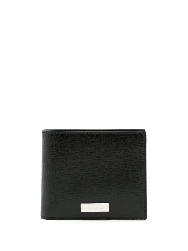 FERRAGAMO Logo-plaque Bi-fold Wallet - Black