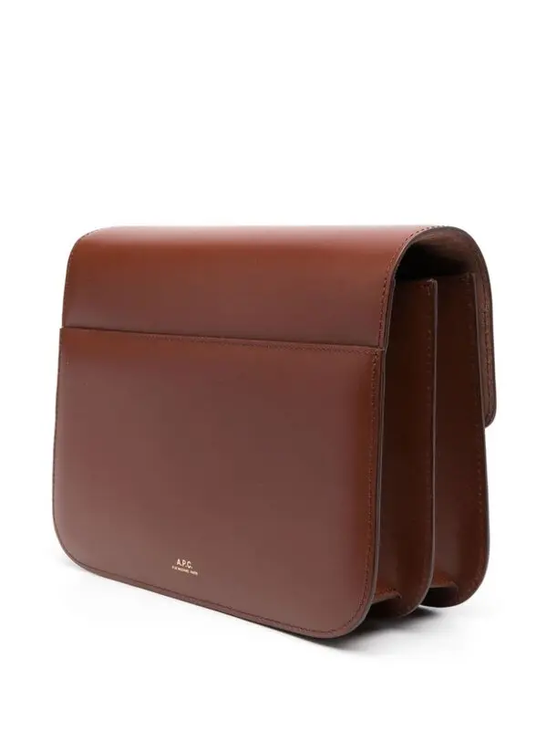 A.p.c. Astra Leather Shoulder Bag - Brown