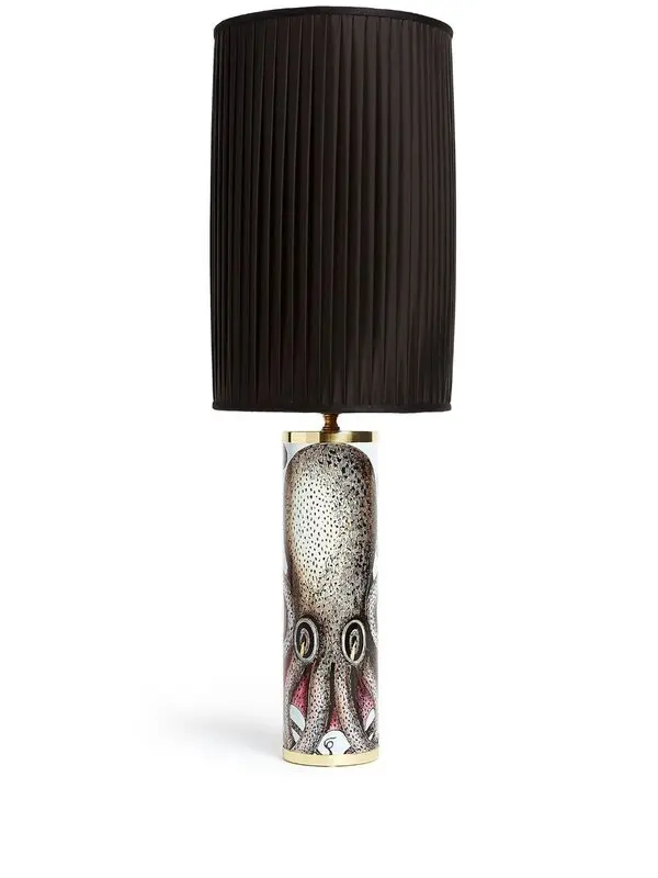 FORNASETTI Cylindrical Pleated Lampshade - Black