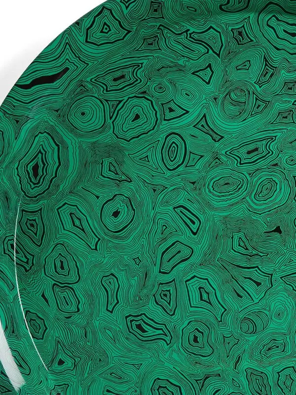 FORNASETTI Malachite Graphic-print Tray