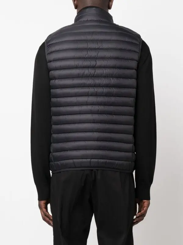 SAVE THE DUCK Logo-patch Padded Gilet - Black