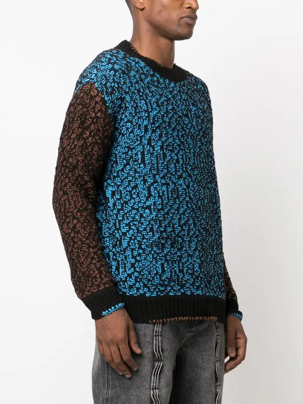 Andersson Bell Intarsia-knit Crew-neck Sweatshirt