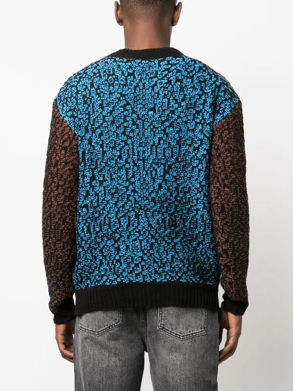 Andersson Bell Intarsia-knit Crew-neck Sweatshirt