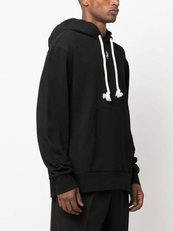 JW Anderson Logo-embroidered Drawstring Hoodie