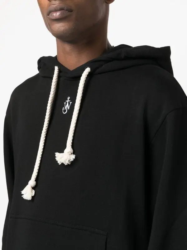 JW Anderson Logo-embroidered Drawstring Hoodie