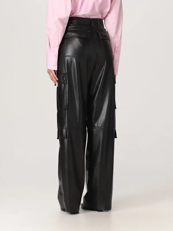 MSGM Synthetic Leather Cargo Pants