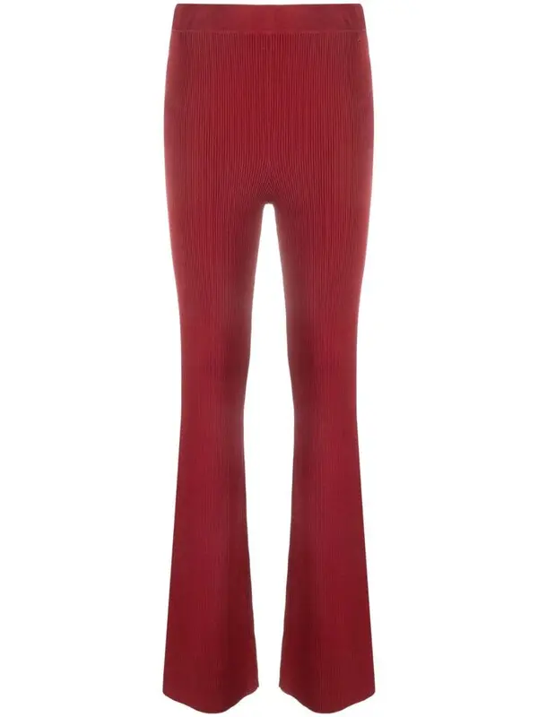 Patrizia Pepe Ribbed Bootcut Trousers