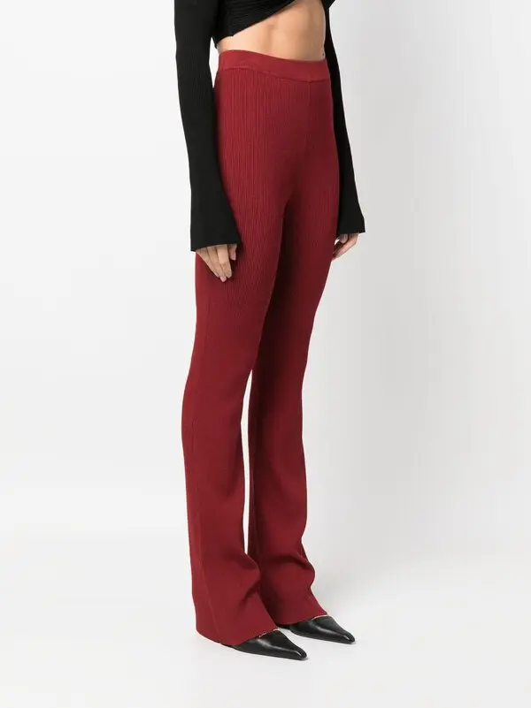 Patrizia Pepe Ribbed Bootcut Trousers